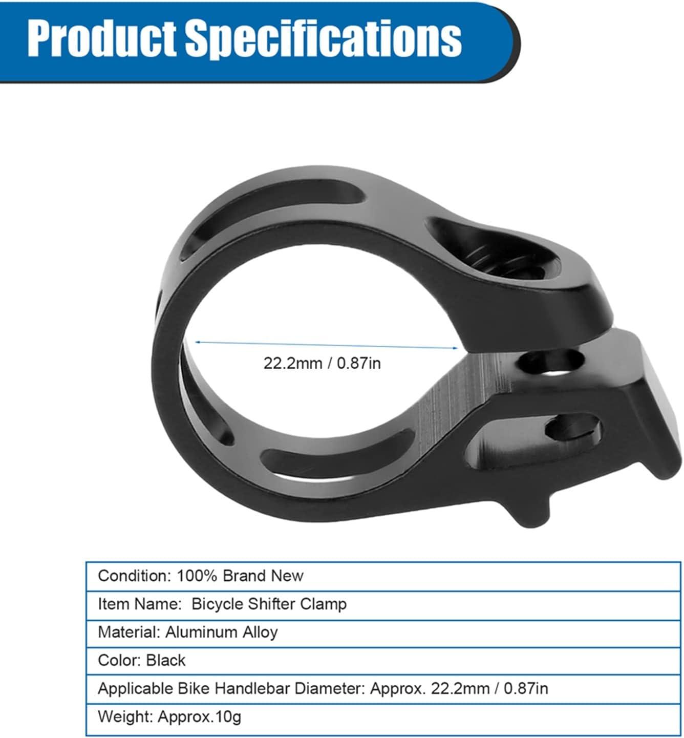 Aluminum Alloy Bike Shifter Clamp 22.2mm for SRAM X7 X9 X0 XX XO1 XX1 ...