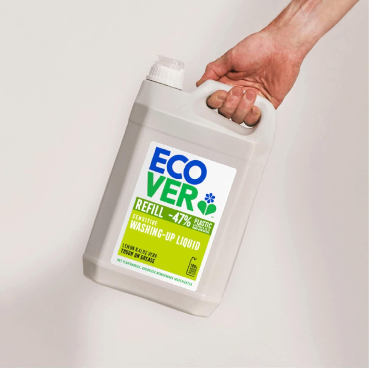 Ecover Lemon & Aloe Washing Up Liquid Refill - 15L Eco-Friendly ...