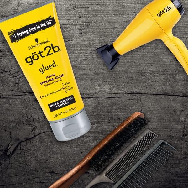 Got2B Glued Styling Spiking Hair Gel Set - 2x6oz Tubes + 1 Travel 1 ...