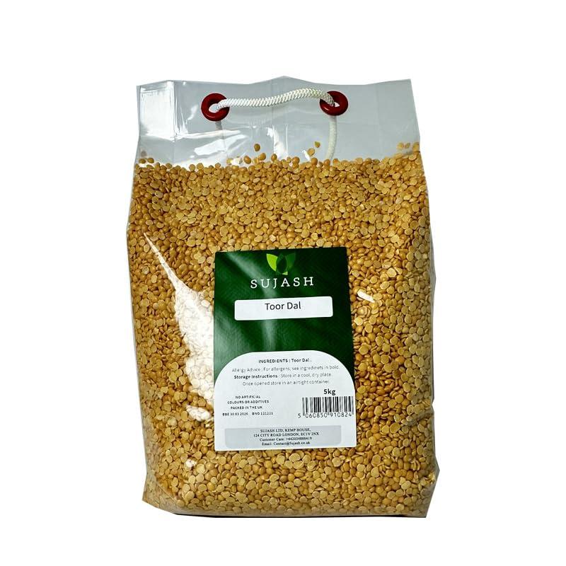 SUJASH Plain toor dal 5Kg | Buy Now with Express International Delivery ...
