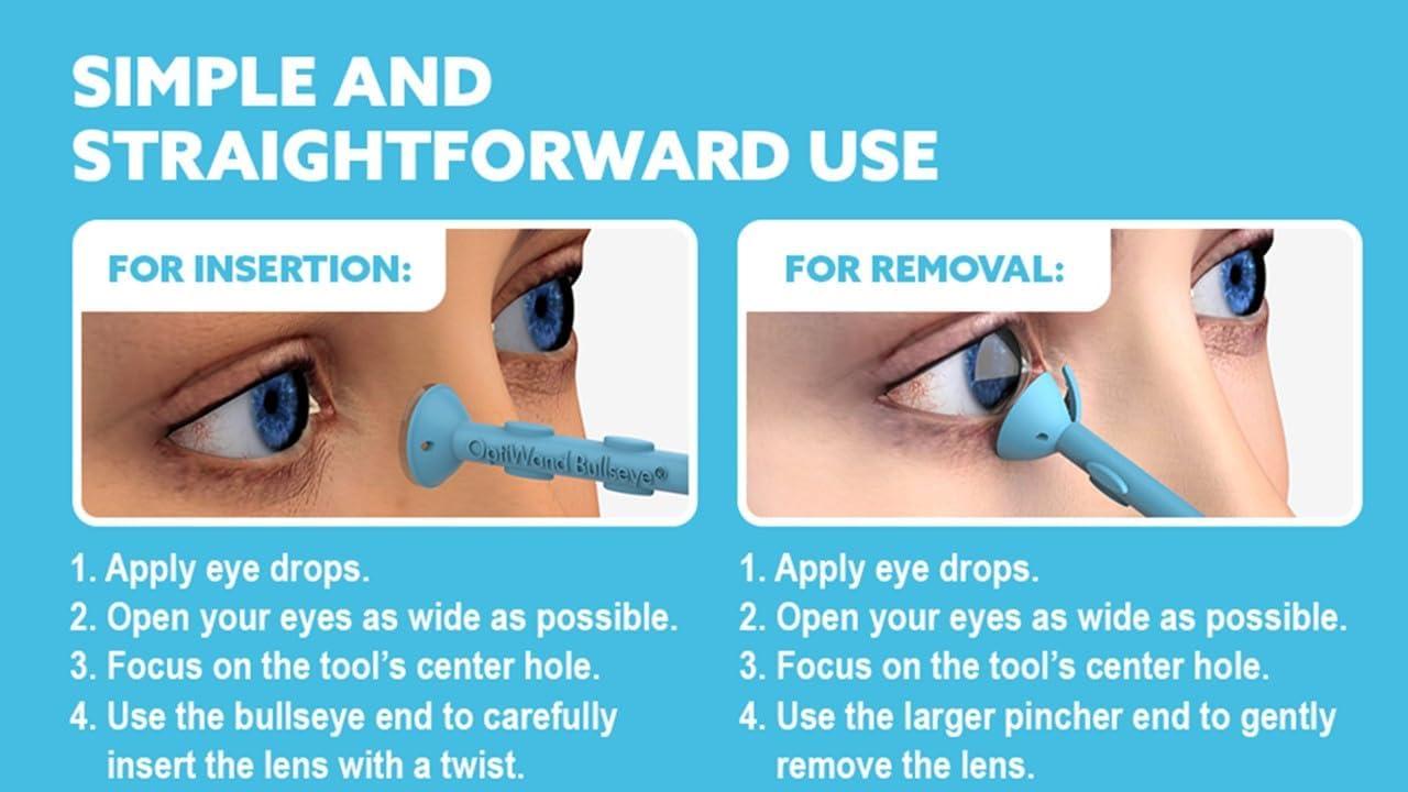 Buy Bullseye Large Portable Soft Contact Lens Tool | Silicone Inserter ...