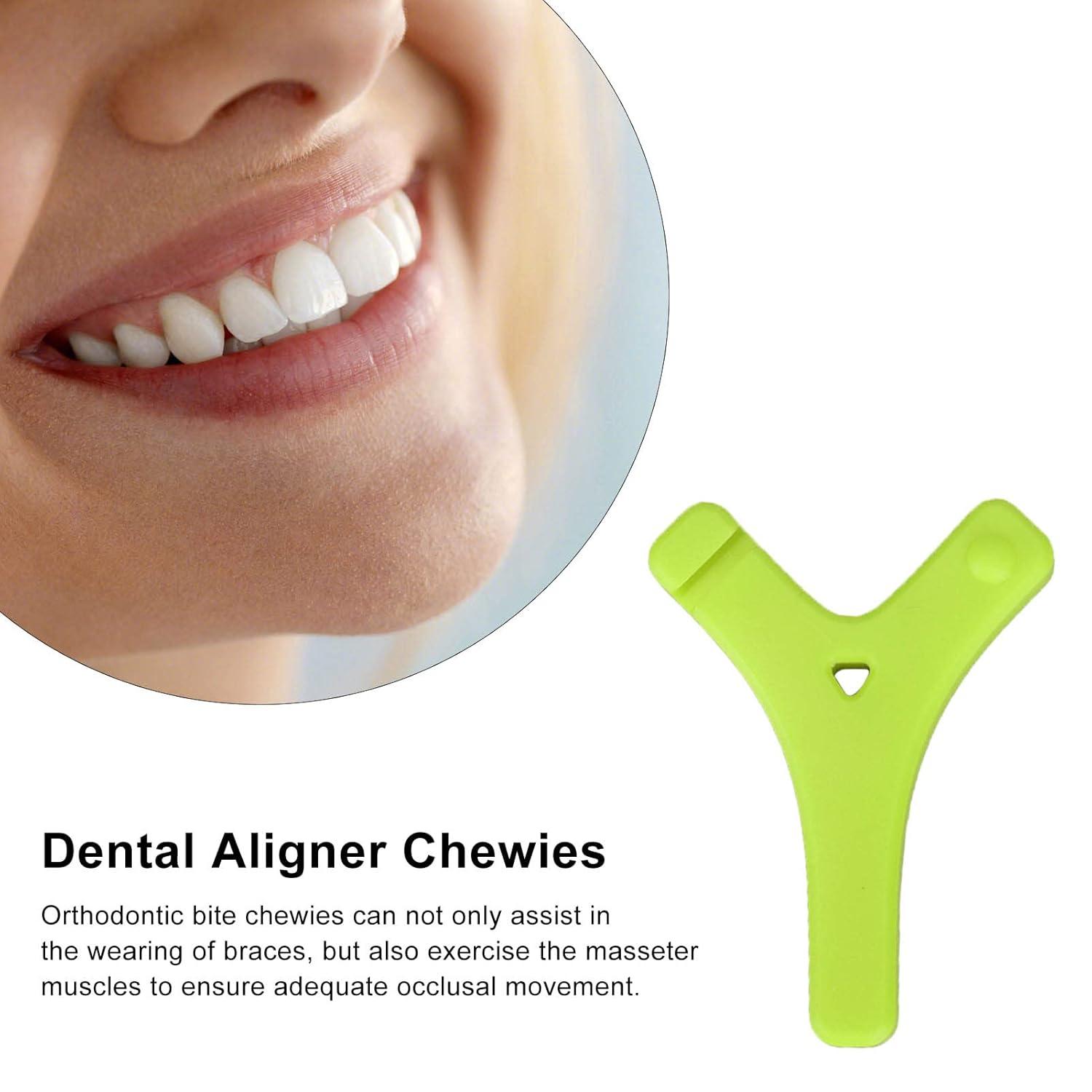 Y-Shaped Aligner Chewies - Safe Orthodontic Bite Chews for Teeth ...