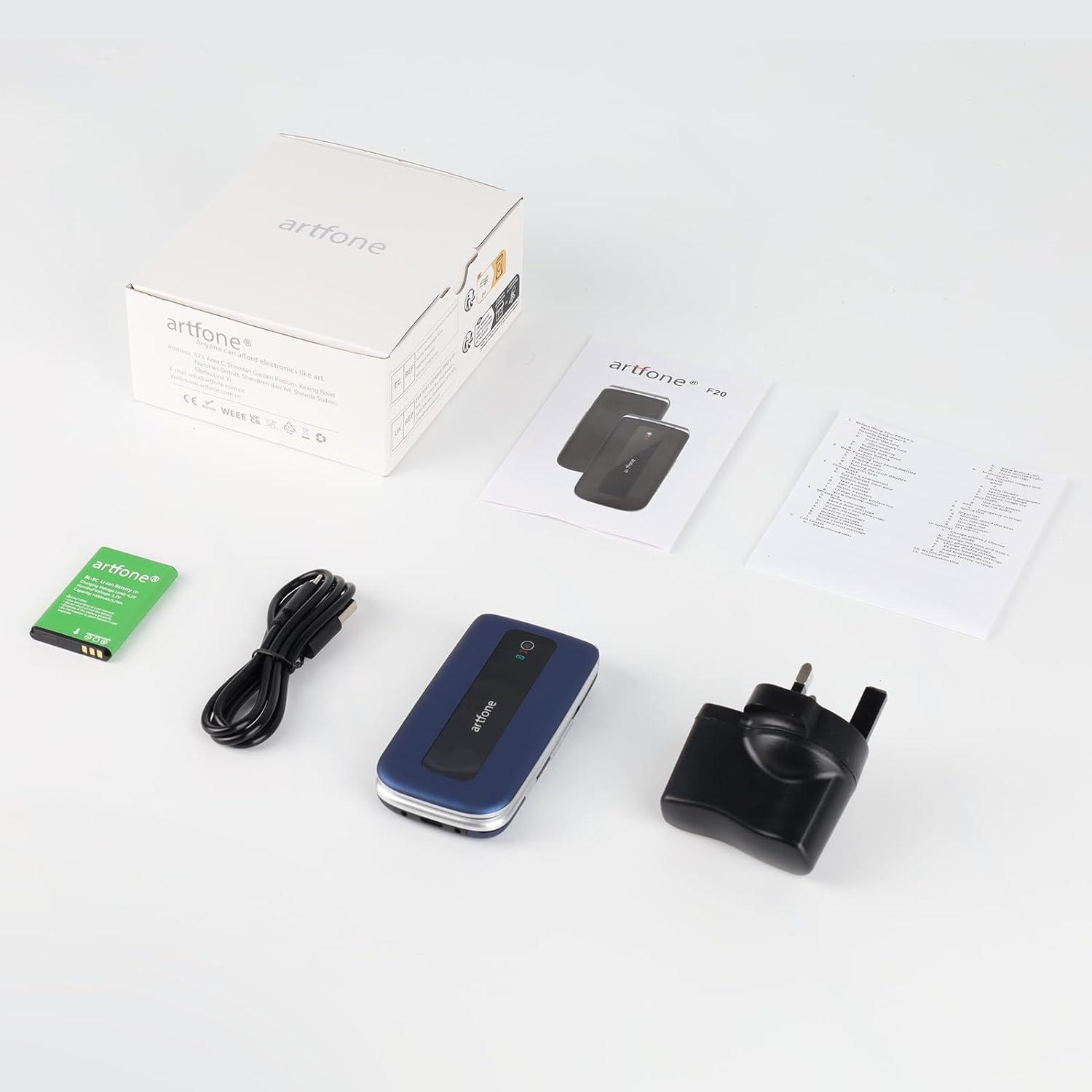 Artfone F20 Big Button Mobile Phone for Elderly - Sim Free, Easy to Use ...