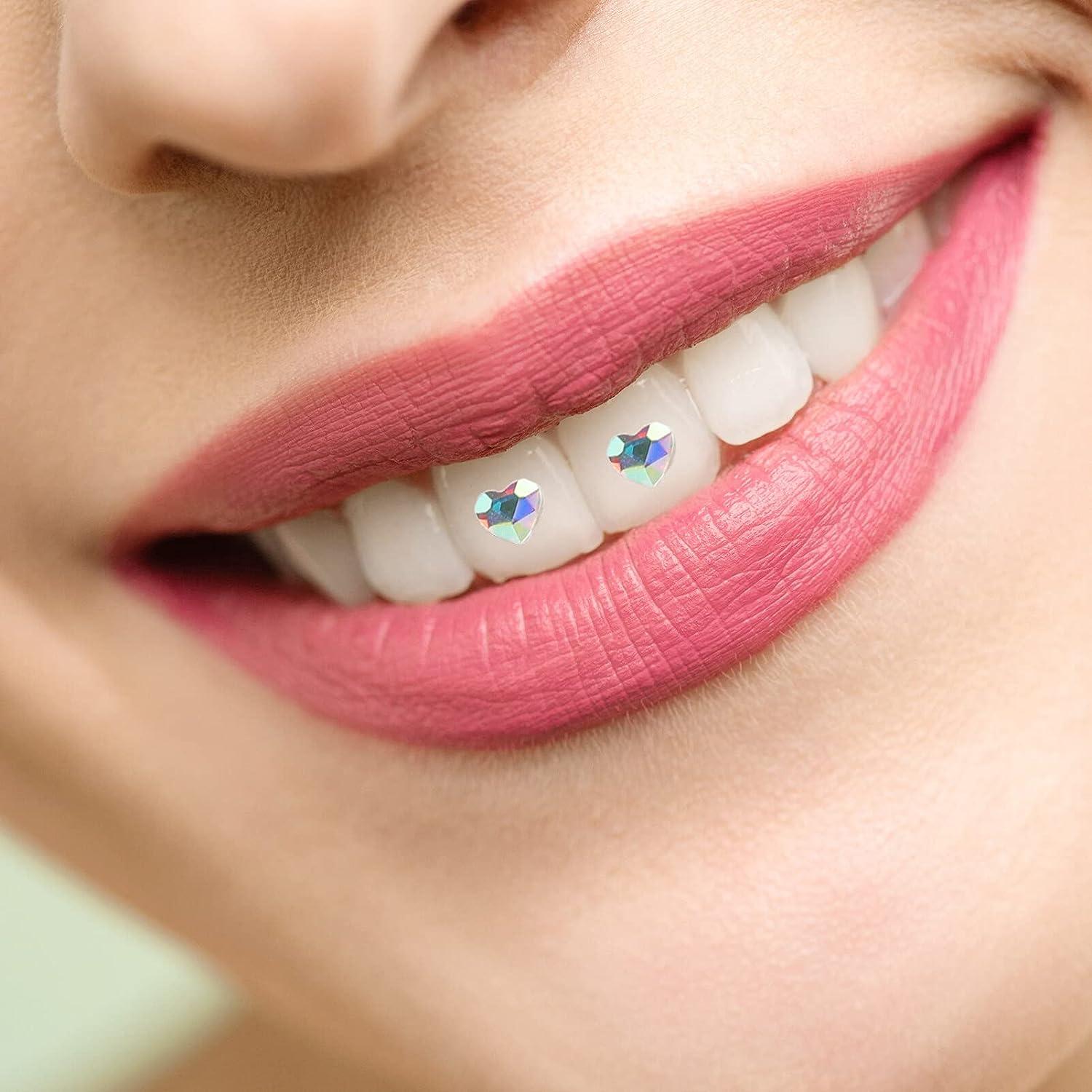 Healvian Rhinestones Tooth Gem Teeth Art Diamond with Storage Box ...