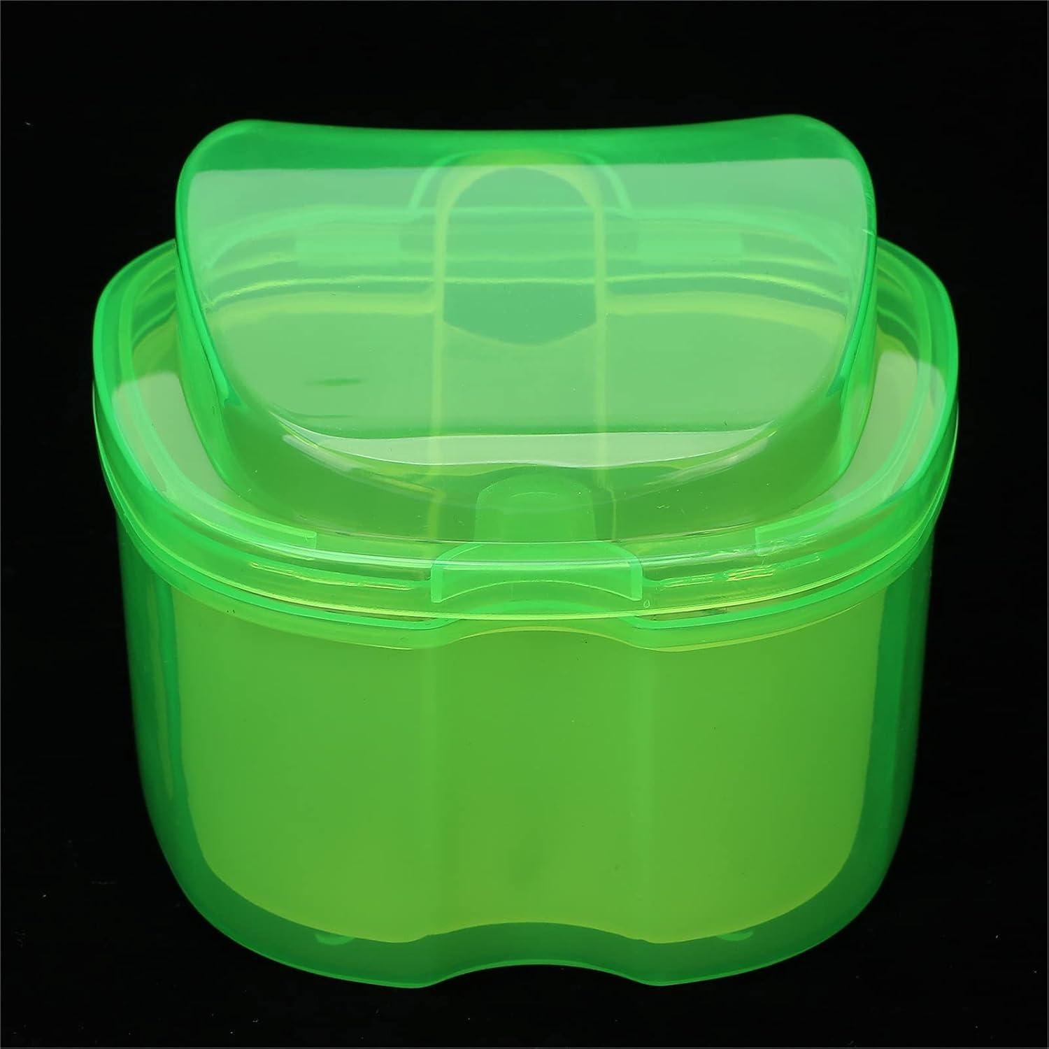 Denture Bathing Box - Soaking Container for Artificial Teeth with Sieve ...