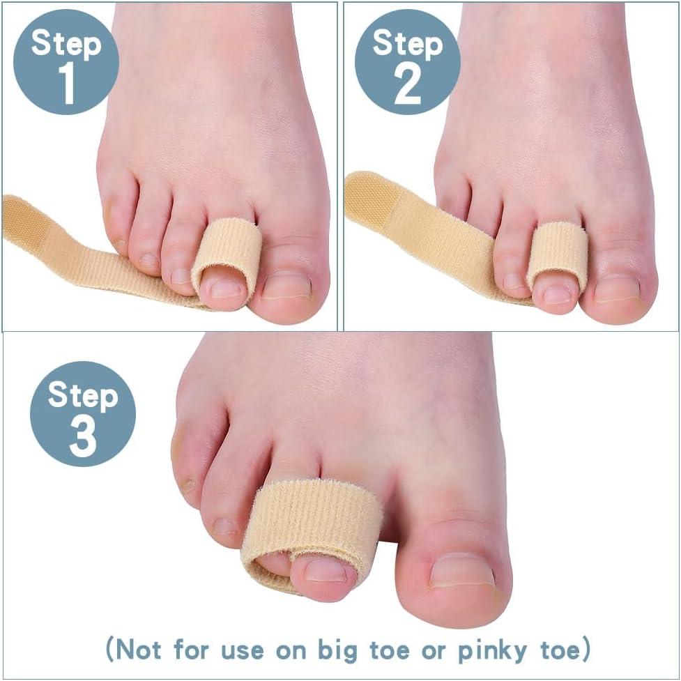 Toe Separators for Overlapping Toes & Bunions - Reusable Fabric Buddy ...