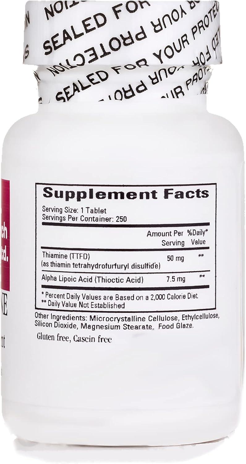 Cardiovascular Research Lipothiamine B Supplement 250 Tablets - Vitamin ...
