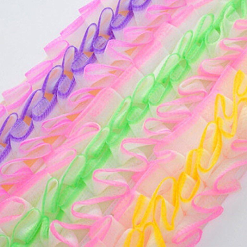 Flower Back Strap Towel - Soft Exfoliating Shower Sponge with Long ...