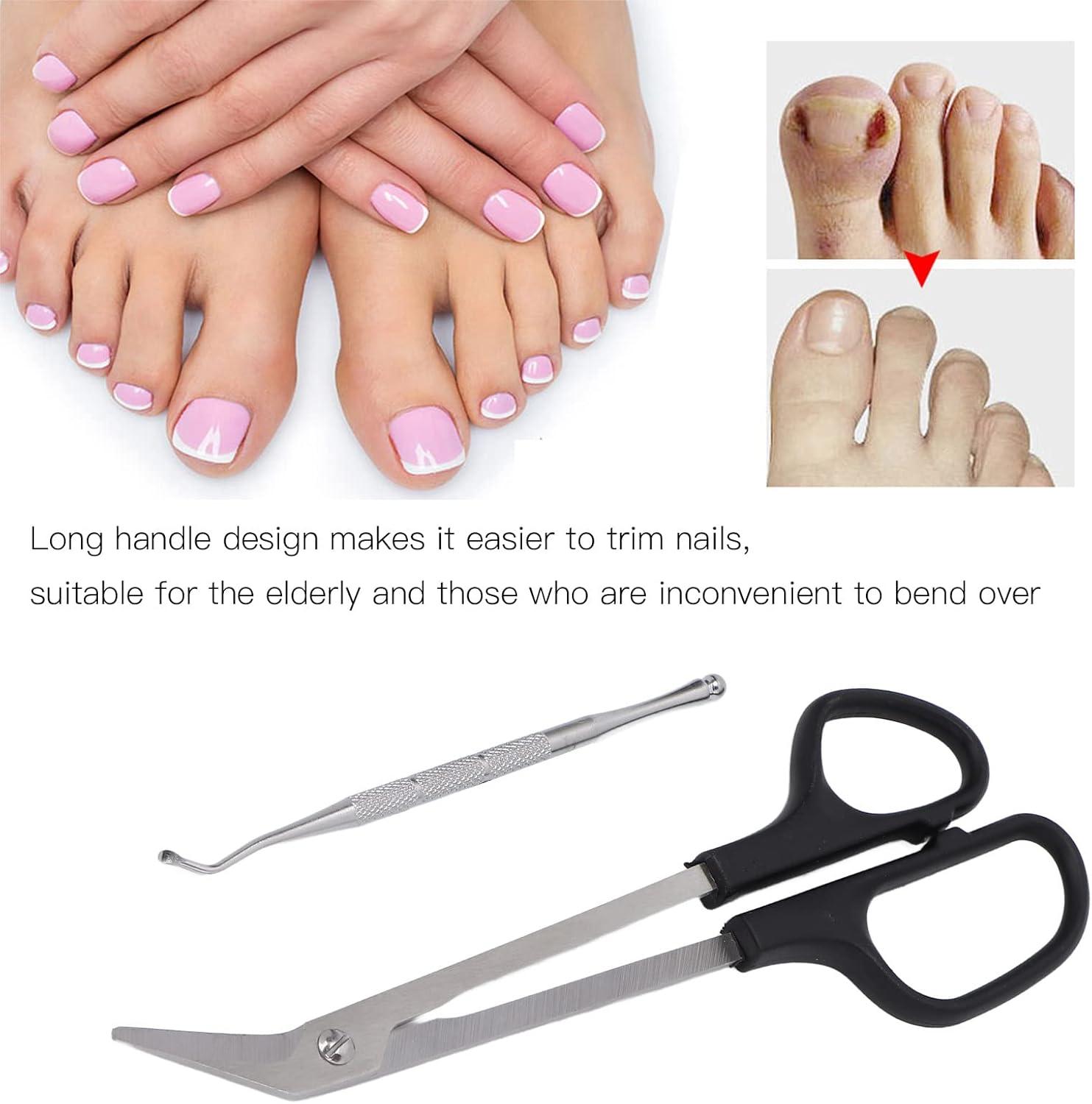 Long Handled Toenail Clippers Toenail Scissors Long Handled Ergonomic ...
