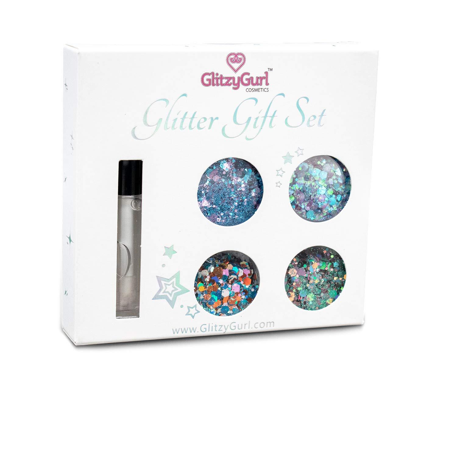 Holographic Glitter Gift Set Unicorn Mermaid Iridescent Chunky Glitter ...