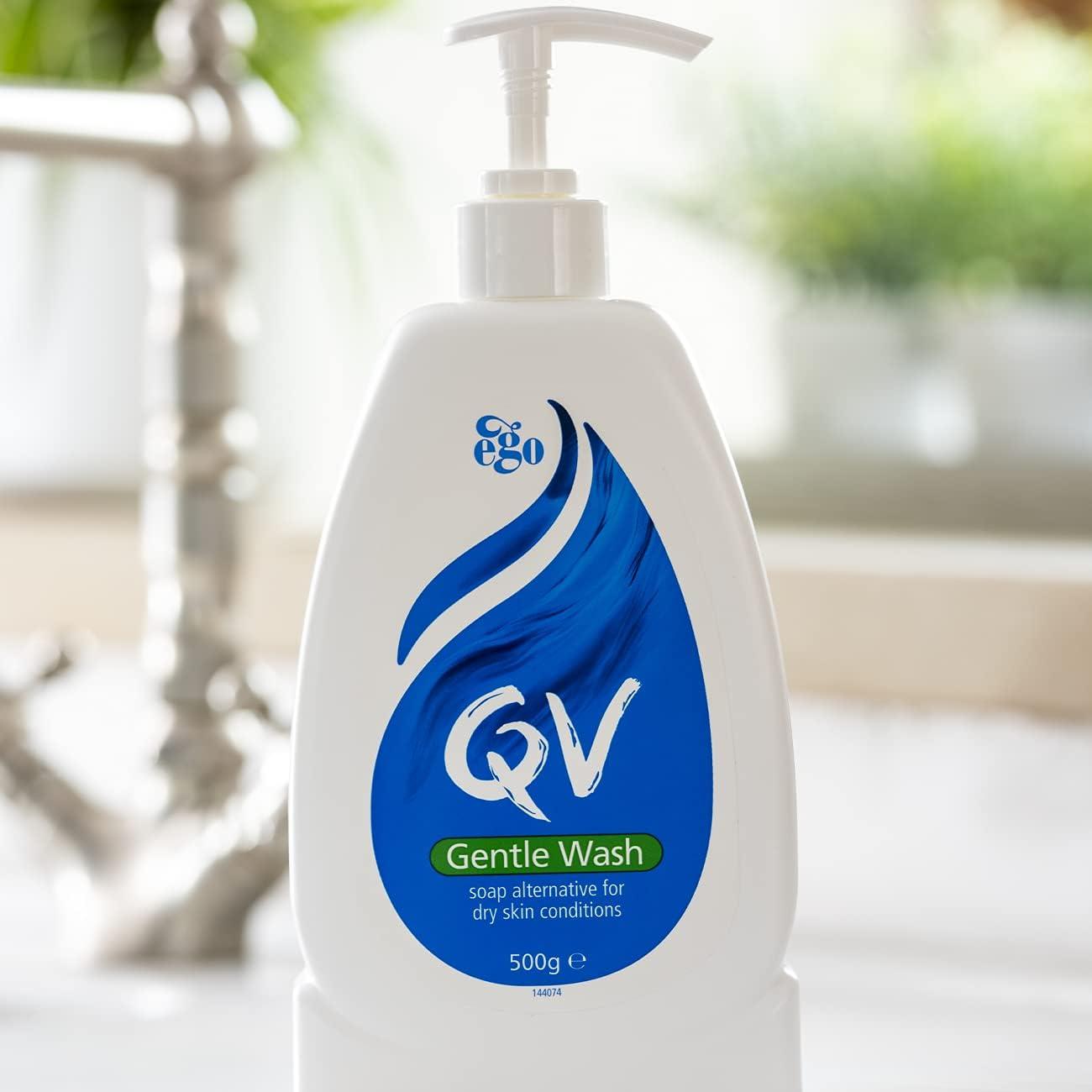 QV Gentle Wash 500g Soap-Free Moisturising Low Irritant PH Balanced ...