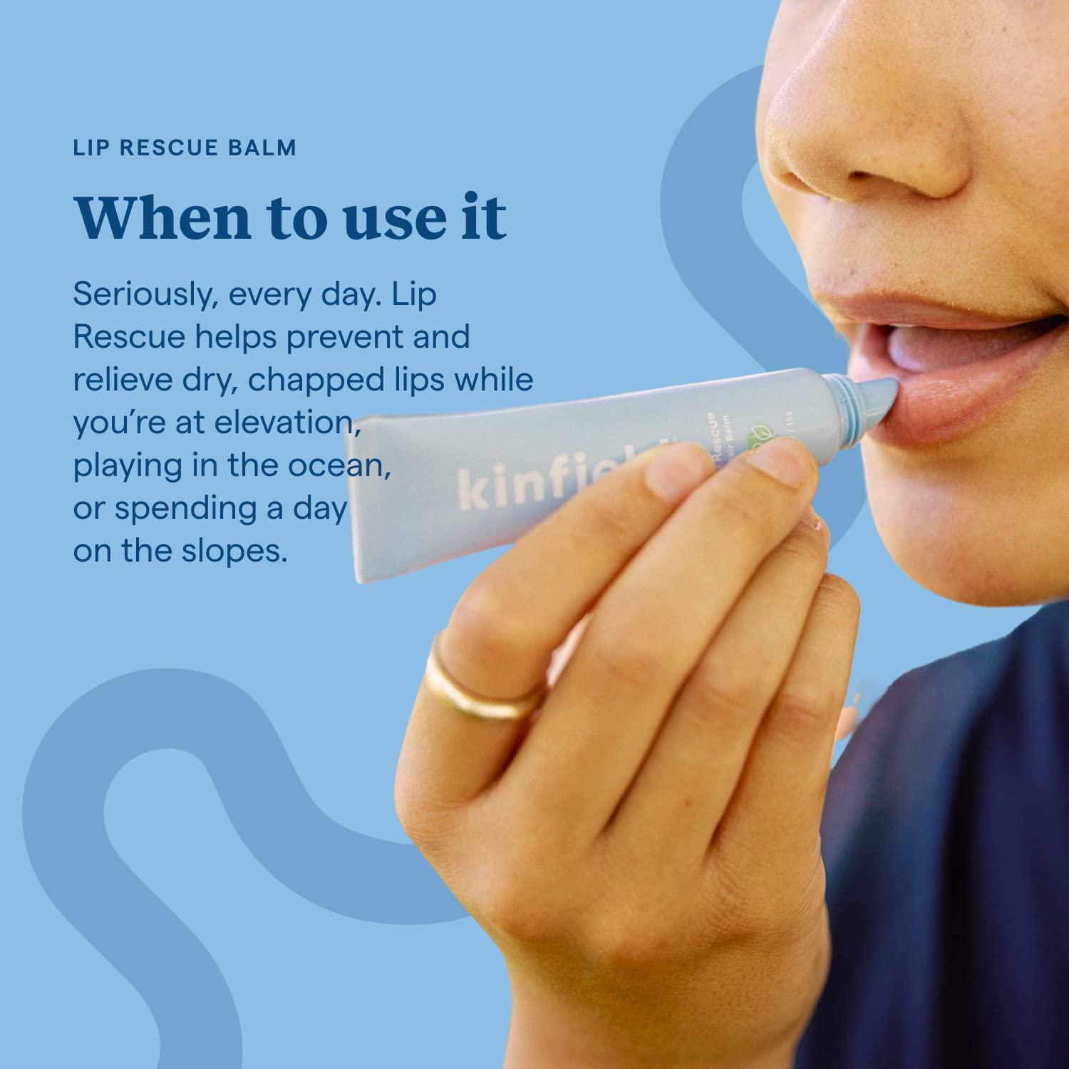 Kinfield Minty Lip Rescue Balm - Moisturizing Treatment for Dry ...