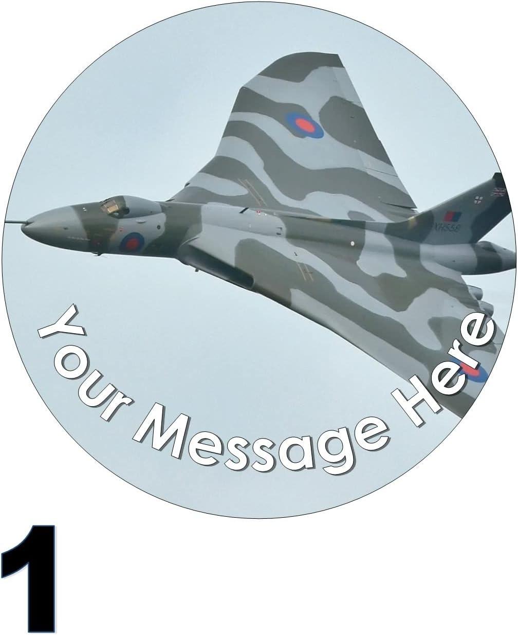 cakes edible RAF Vulcan Bomber Round 7.5 inch party decoration Topper ...
