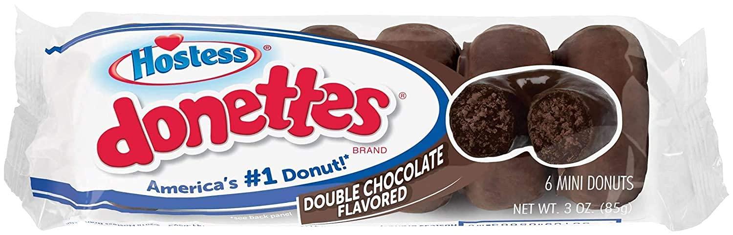 Hostess Donettes Variety Pack - Powdered, Frosted, Double Chocolate ...
