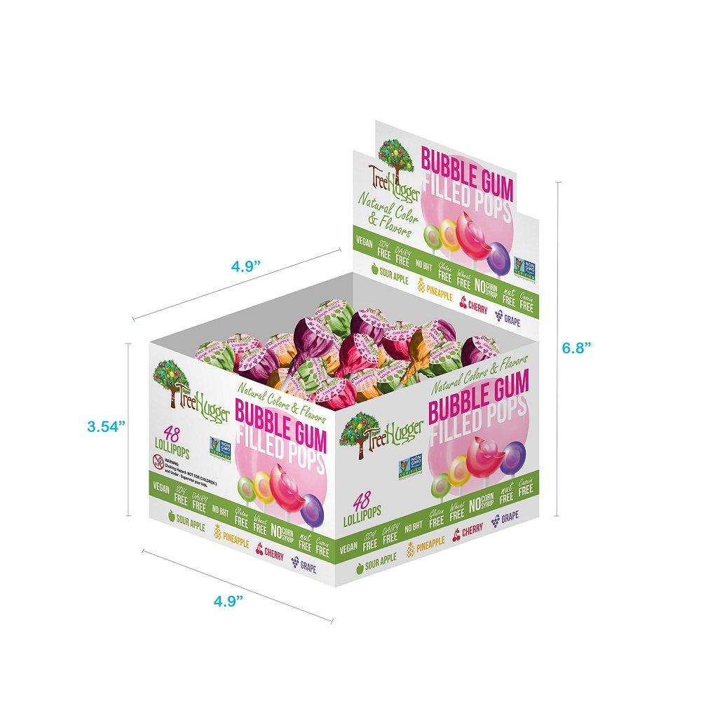 Tree Hugger Bubble Gum Filled Pops Display Box Great for Big Fun 48 ...