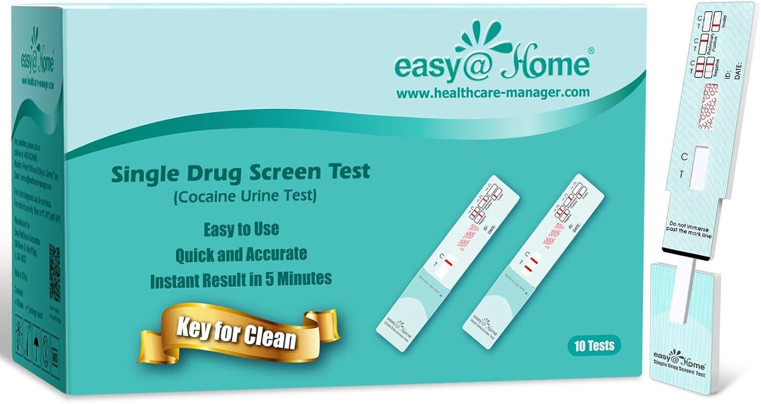 Easy Home Cocaine Urine Test Card - Detect COC in Urine with 300 ng/mL ...
