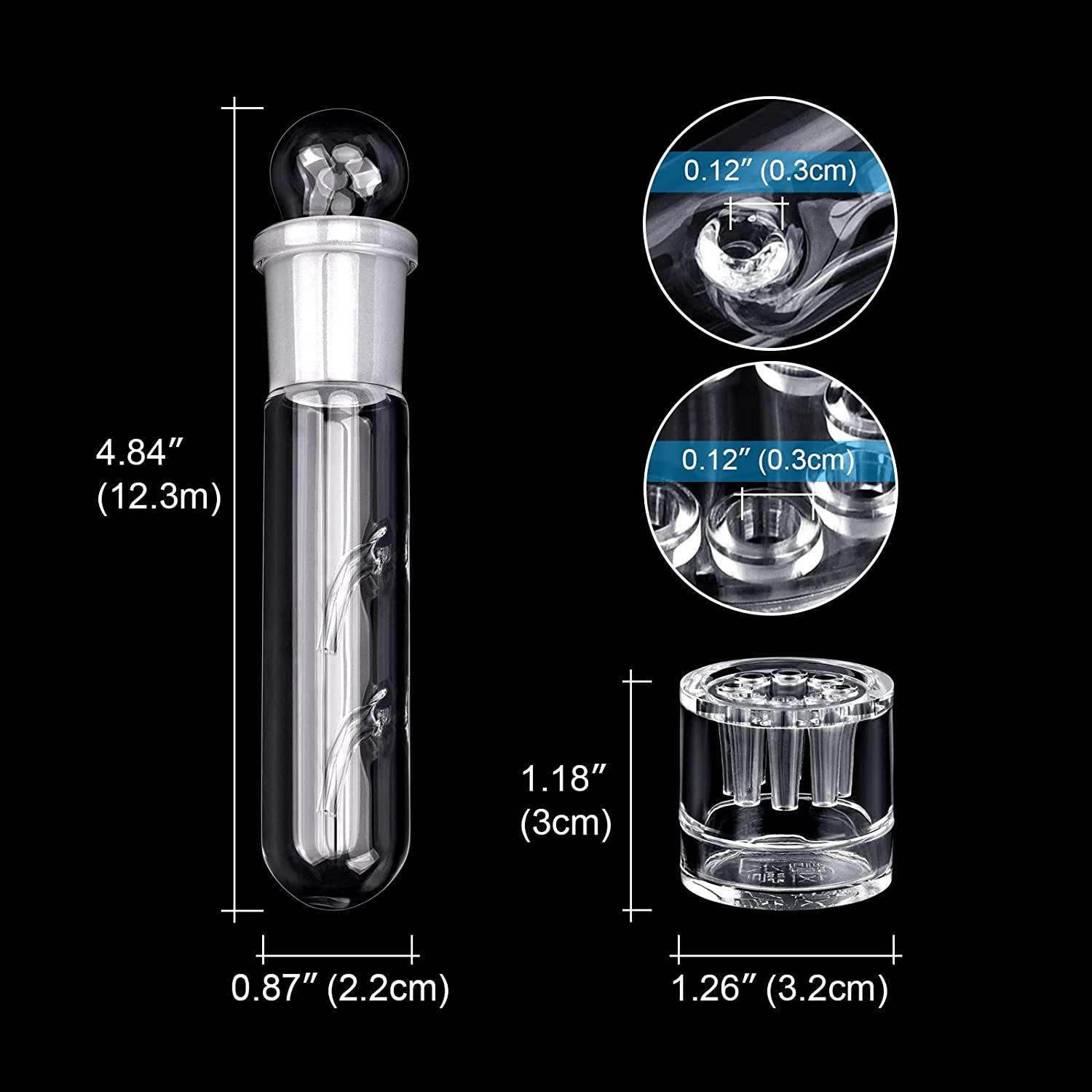 WEAVERBIRD Planaria and Leech Trap - Clear Glass Tube with 8 Holes for ...