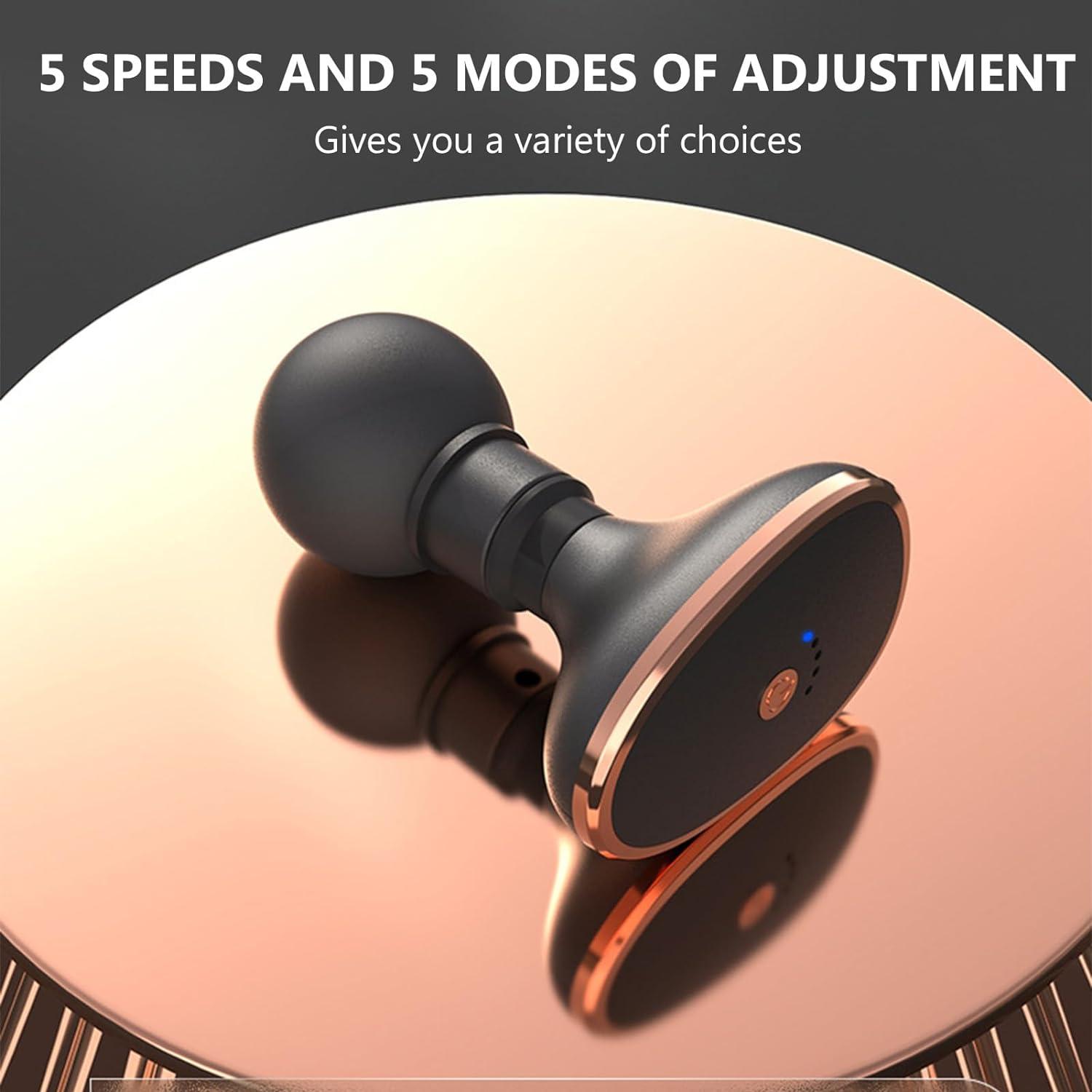 Mini Massage Gun - Compact Portable Percussion Back Massager for Neck ...