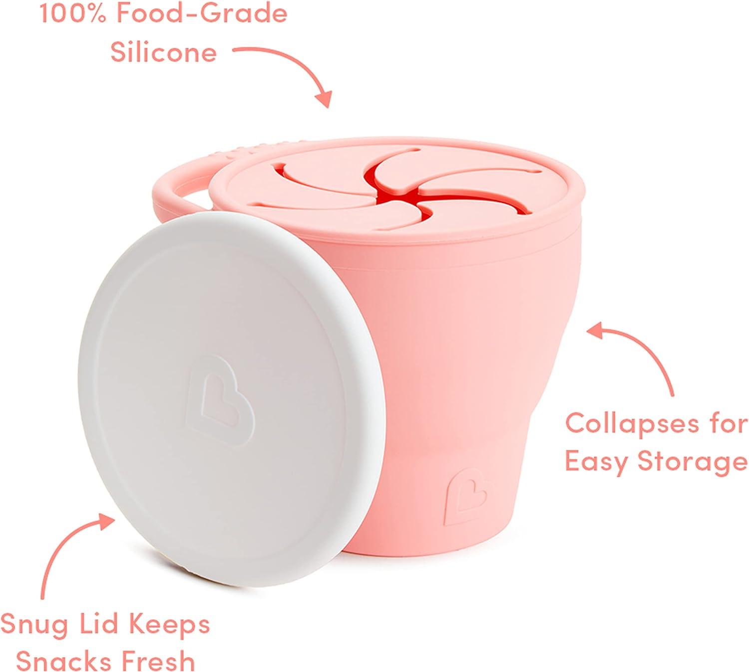 Munchkin C'est Silicone Baby Weaning Pot: Collapsible Snack Catcher ...