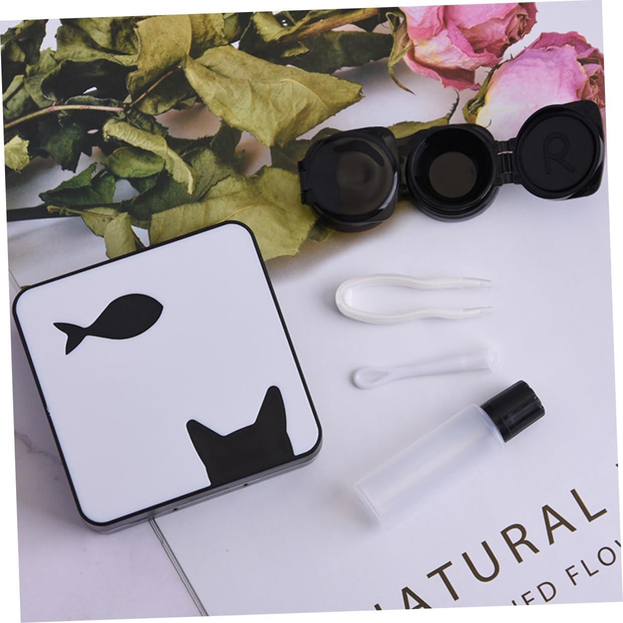 Homsfou 4-Piece Colored Contact Lens Storage Box Set | Durable ...