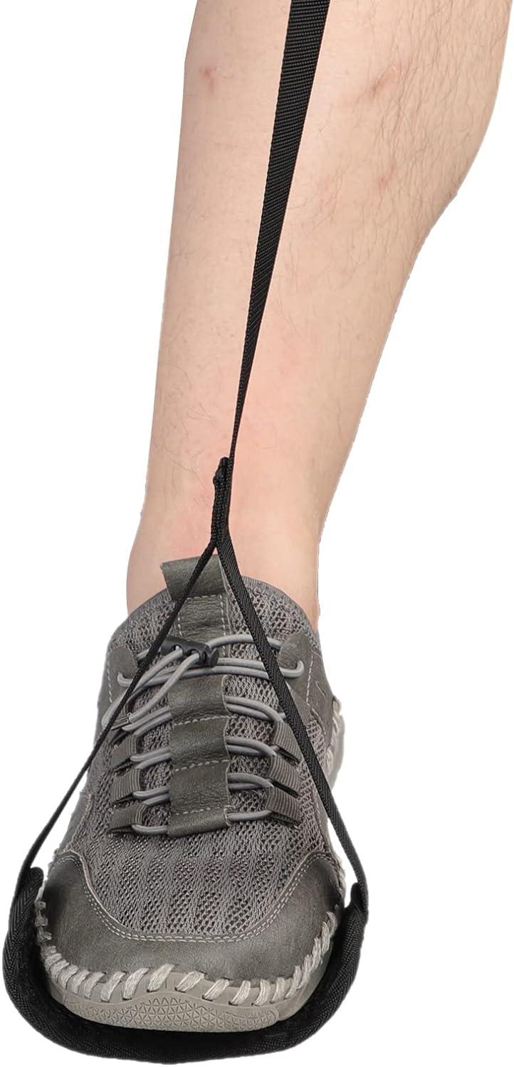 Multi-Loop Leg Lifter Strap with Handgrips and Non Slip Foot Pad ...