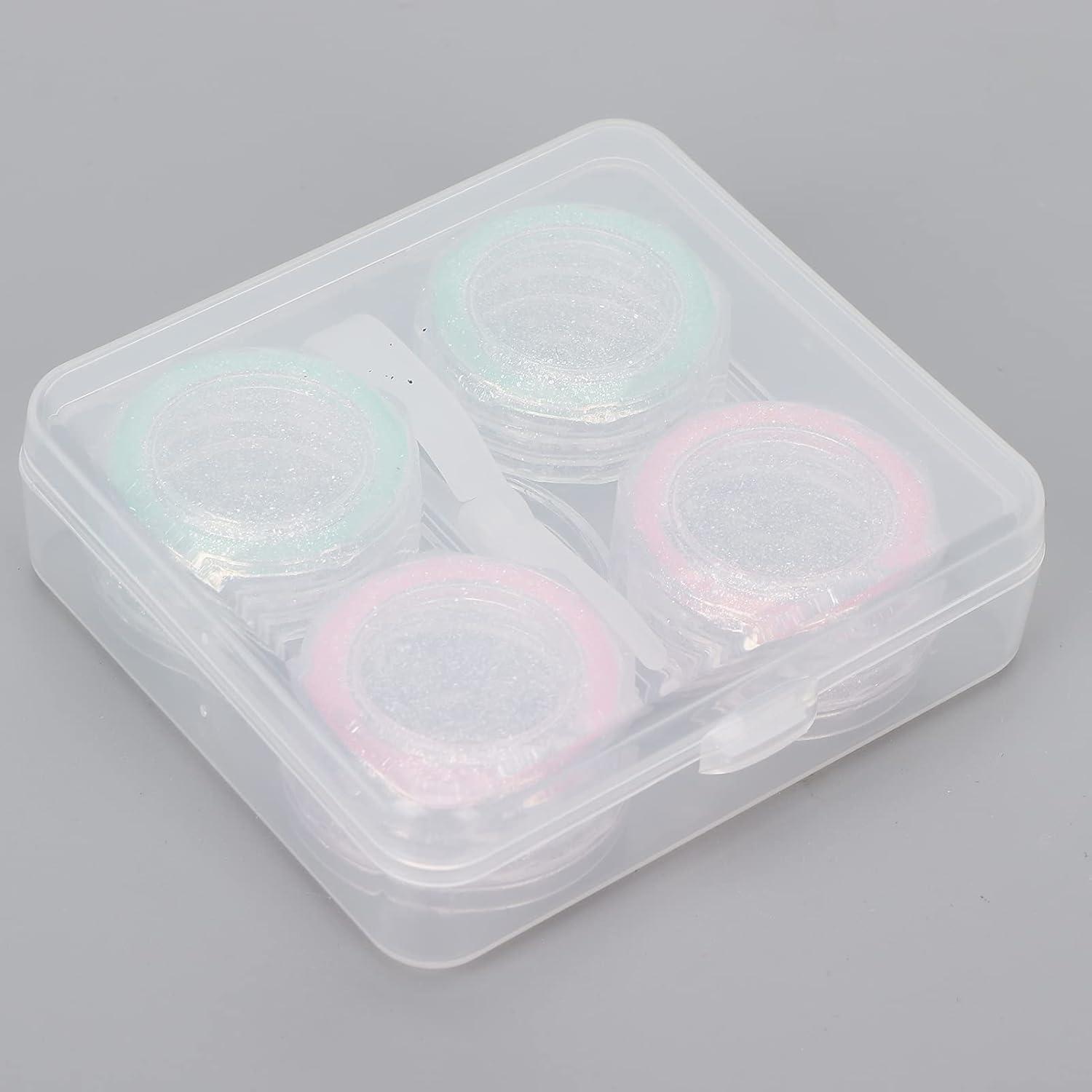 NATUDECO Contact Lens Storage Container Kit - 2 Sparkles Boxes with ...