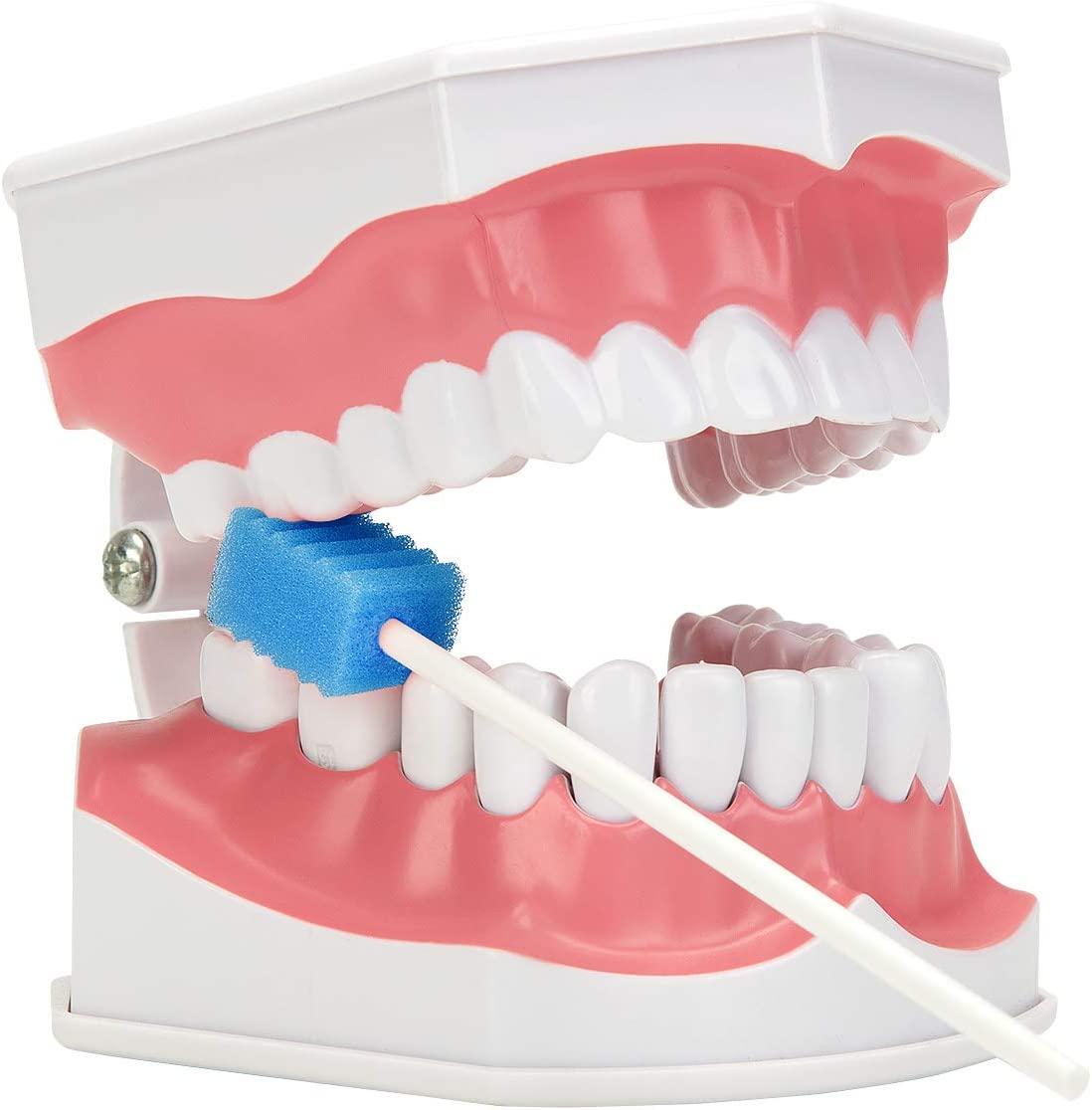 300 Pcs Unflavored Sterile Oral Swabs for Mouth Cleaning - Individually ...