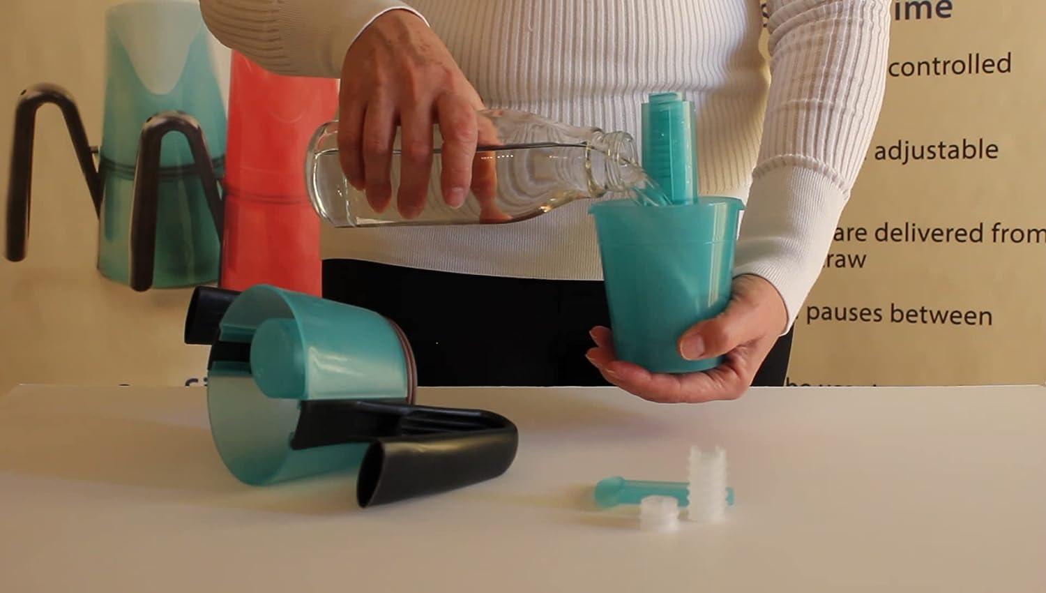 RiJe Dysphagia Cup - Red, Controlled Sips for Swallowing Difficulties ...