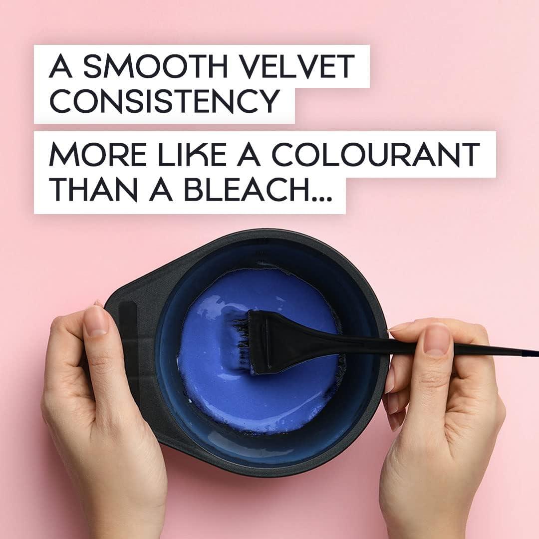 Choice Blue Velvet Professional Hair Bleach Blonde - 9 Levels Lift with ...