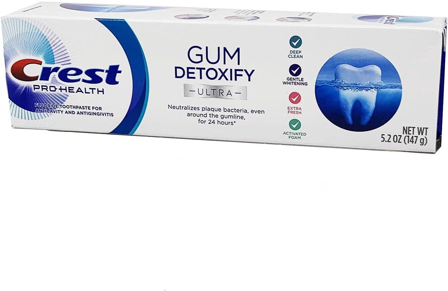 Crest Pro Health Ultra Gum Detoxify Toothpaste 4-Pack - 5.2 oz - Dental ...