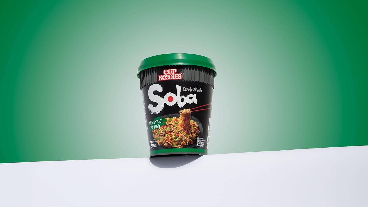 Buy Soba Nissin Cup Noodles - Teriyaki Wok Style Instant Noodles ...