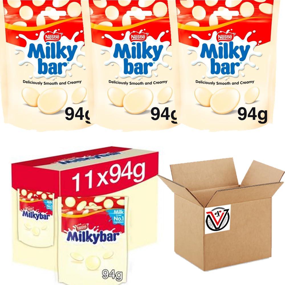 Milky-bar White Chocolate Giant Buttons Sharing Bag 94g - Giant white ...