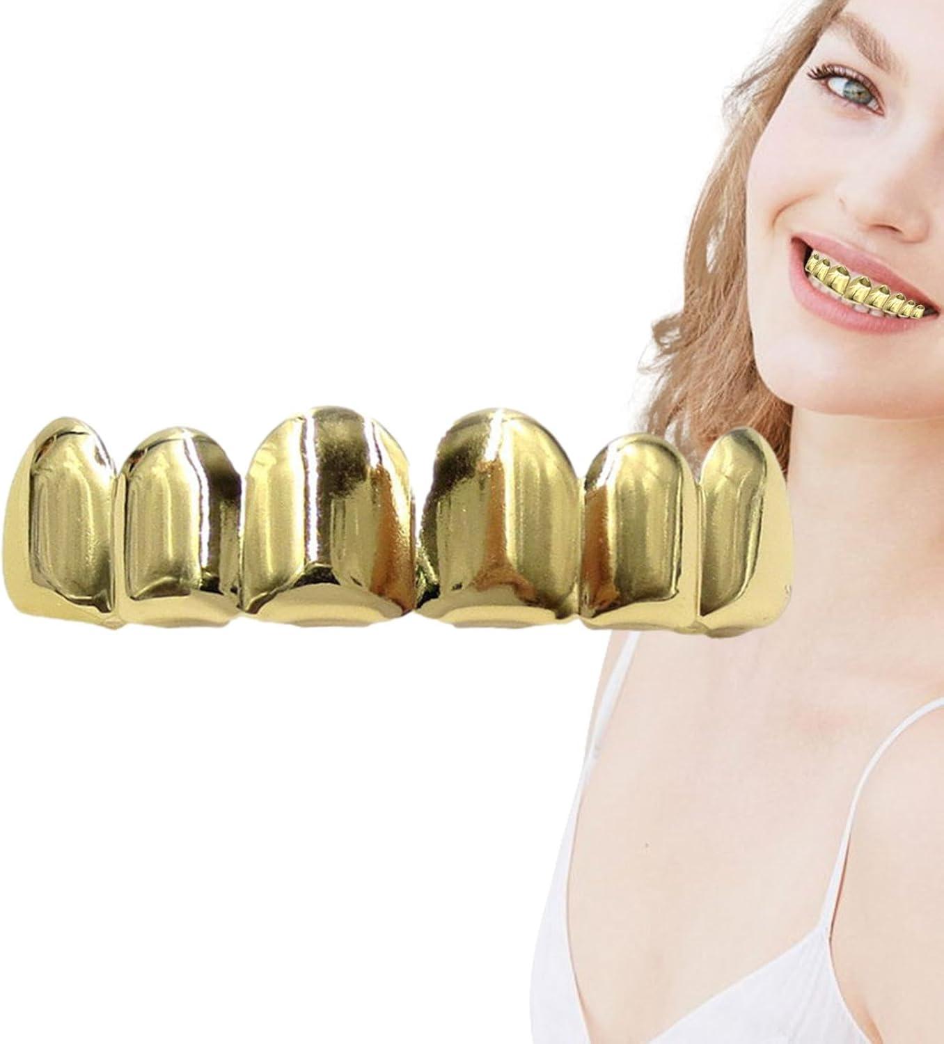 Shop Golden Tooth Grillz | Gilded Hip Hop Teeth Caps for Cosplay ...