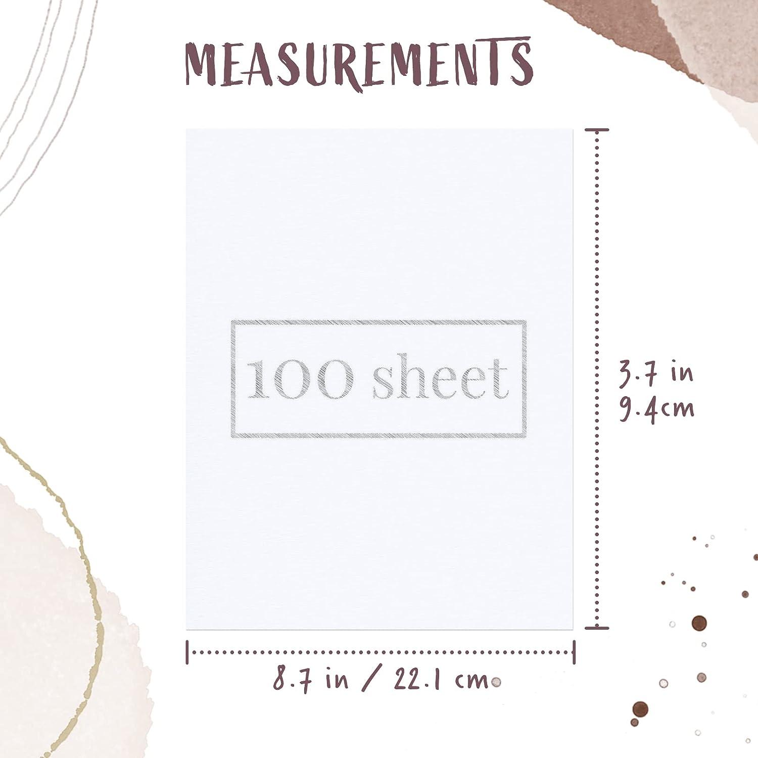 Vellum Paper 100-Sheet Transparent Paper 8.5 x 11 Inches 93 GSM ...
