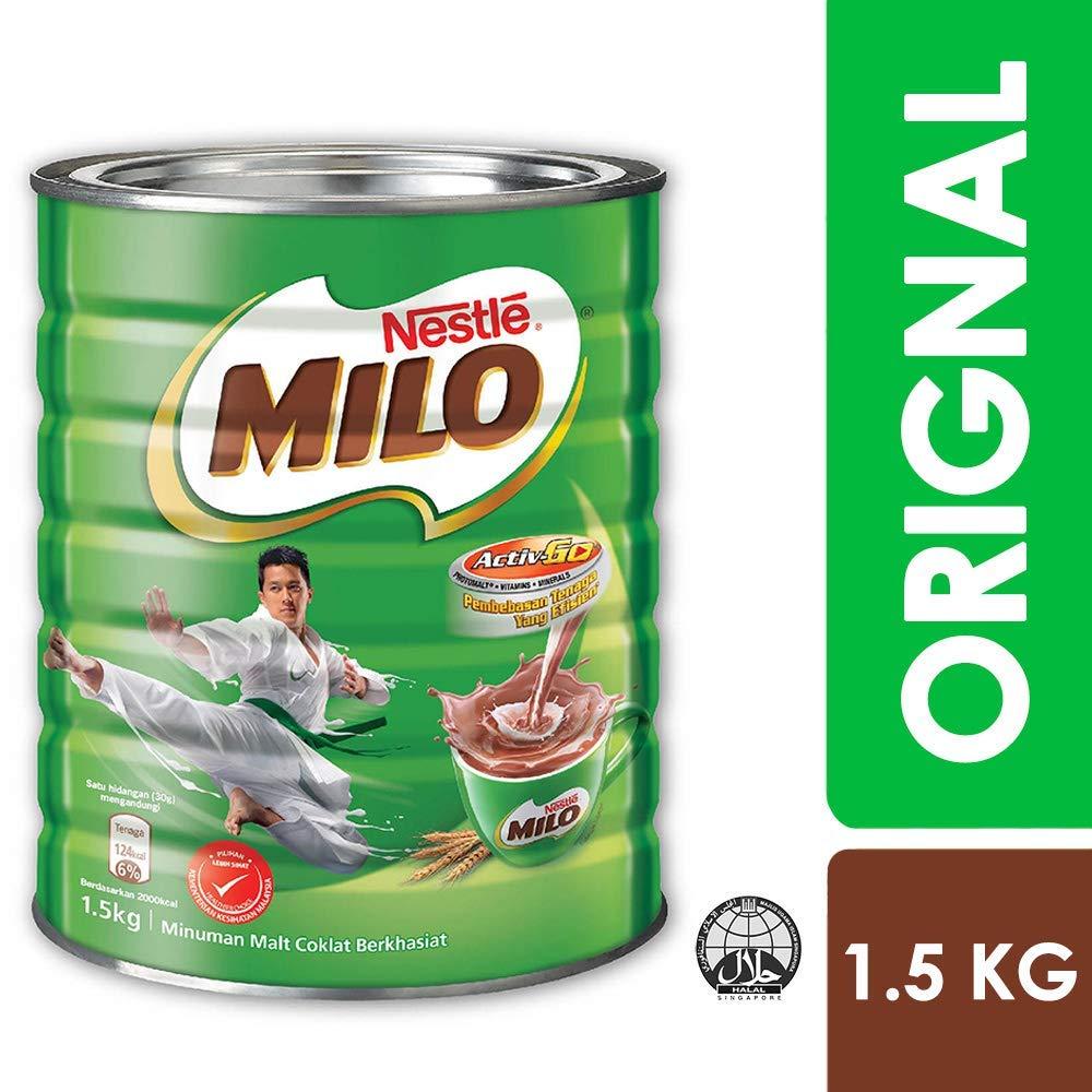 Nestle Milo Malaysia 1.5kg Tin Can - Halal Chocolate Malt Powder Energy ...