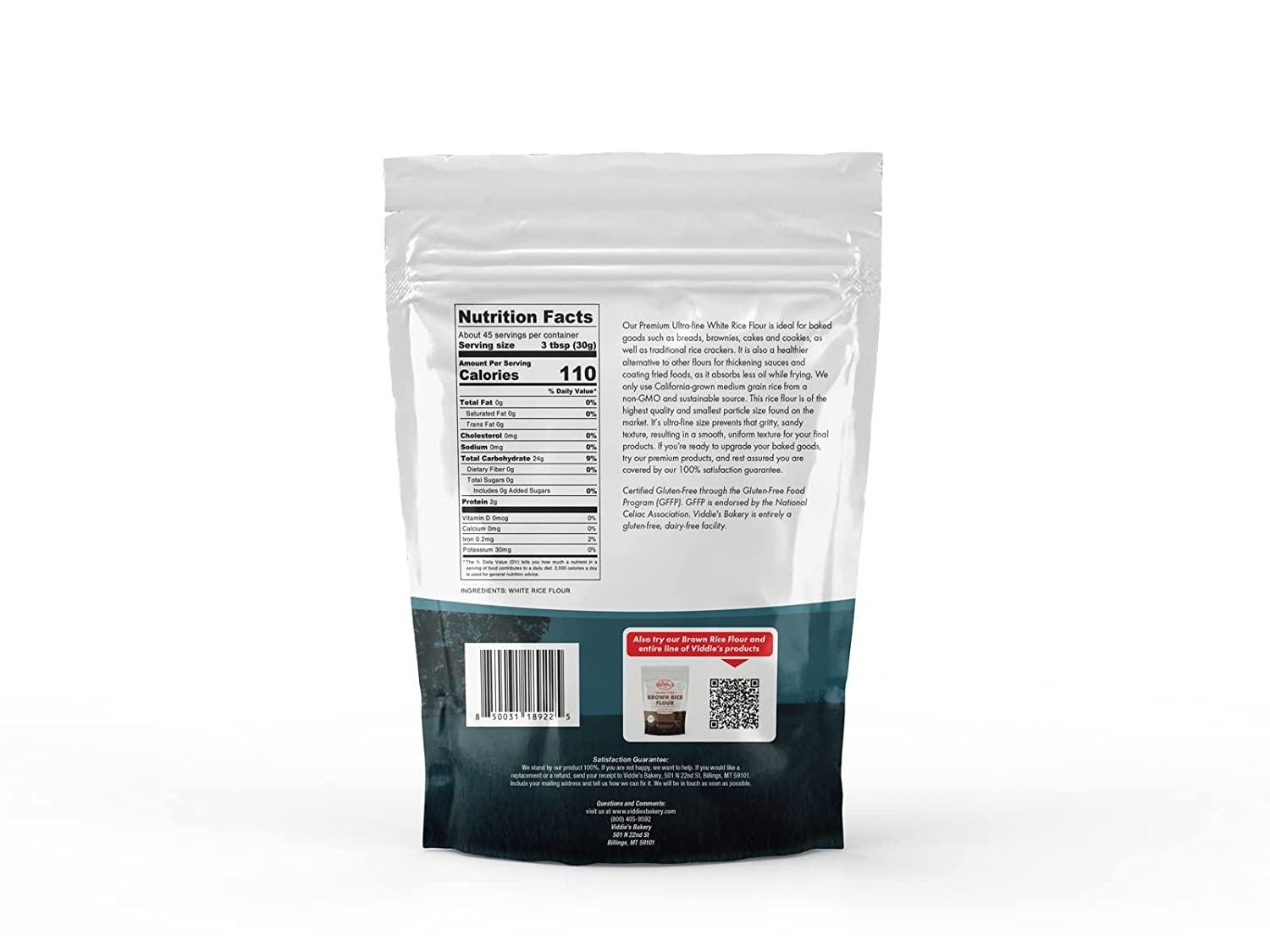 Premium Gluten Free Ultra Fine White Rice Flour - 3lb Bag | Buy Now ...