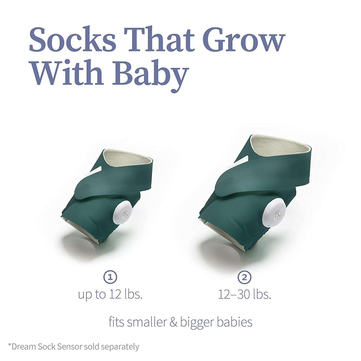 Owlet Accessory Fabric Sock for Smart Sock 3 Baby Monitor, Fits Babies ...
