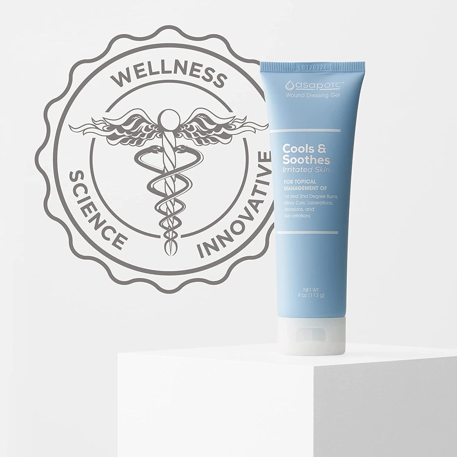 ASAP OTC Wound Dressing Gel - Burn and First Aid Relief - 4 oz ...