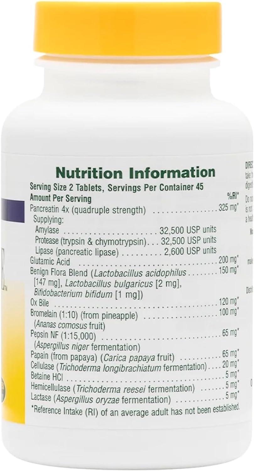 UltraZyme Digestive Enzyme Supplement - 90 Tablets | NaturesPlus ...