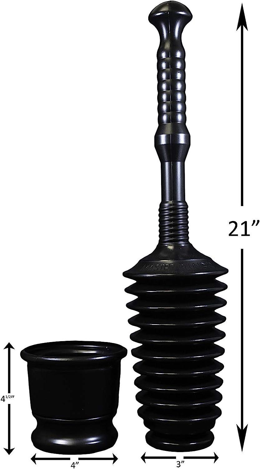 Master Plunger MP500-B3 Heavy Duty Toilet Plunger Kit with Air Release ...