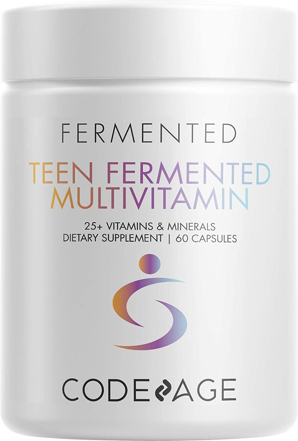CodeAge Fermented Men's Multivitamin - 120 Capsules for Optimal Health