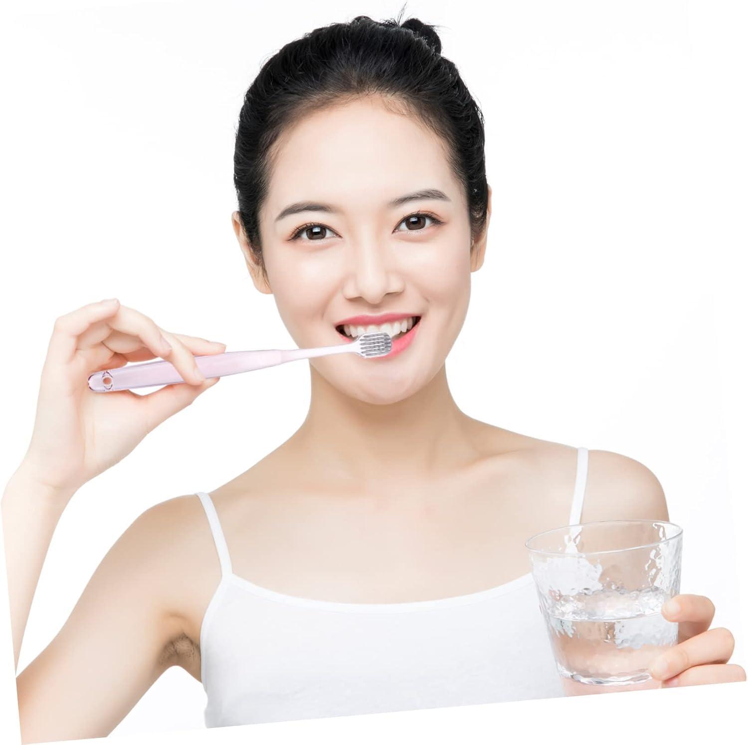 Frcolor 6-Piece Crystal Toothbrush Set | Classic Bristles for Oral Care ...