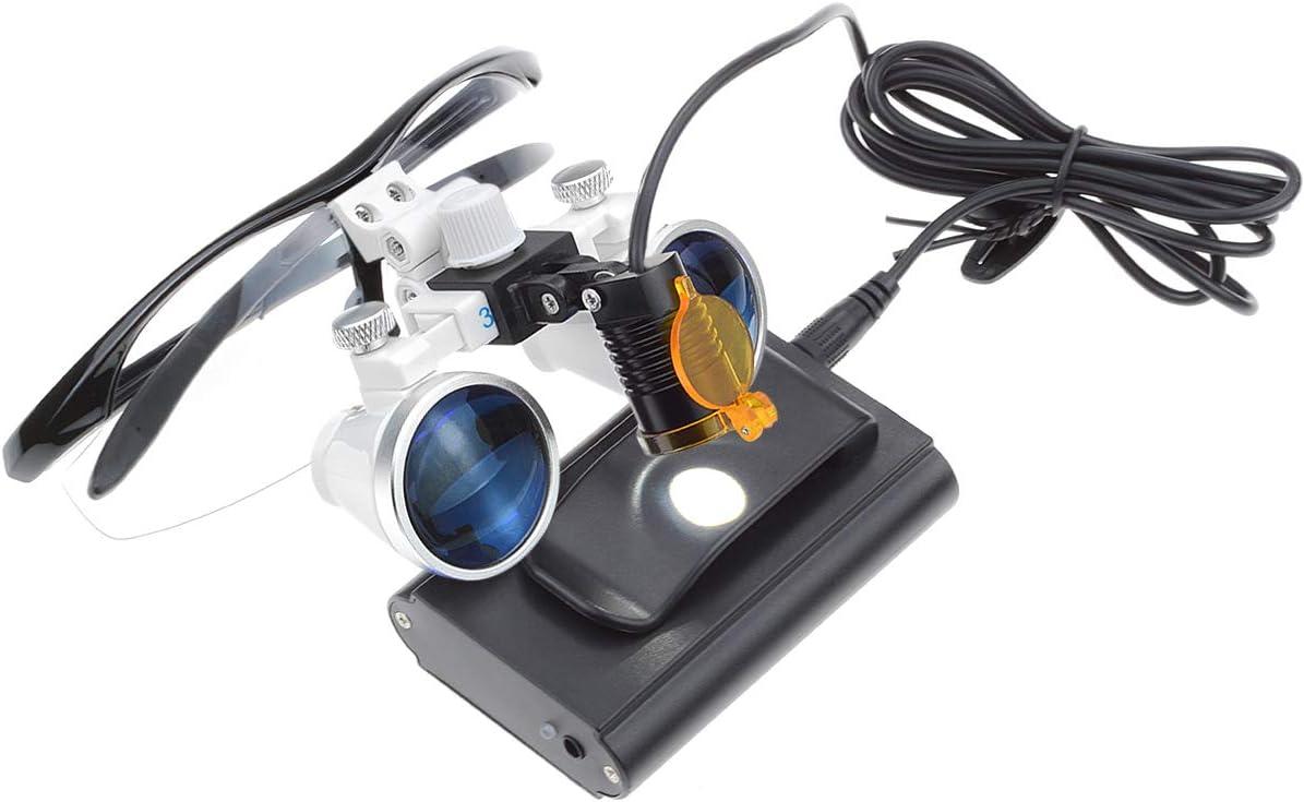 ORILAO 3.5X-420mm Binocular Loupes with LED Headlamp in Black ...