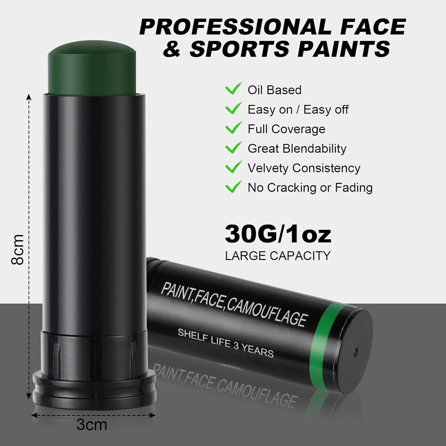 Aomig 3Pcs Face Paint Stick Eye Face Body Paint Stick Colors Tube ...