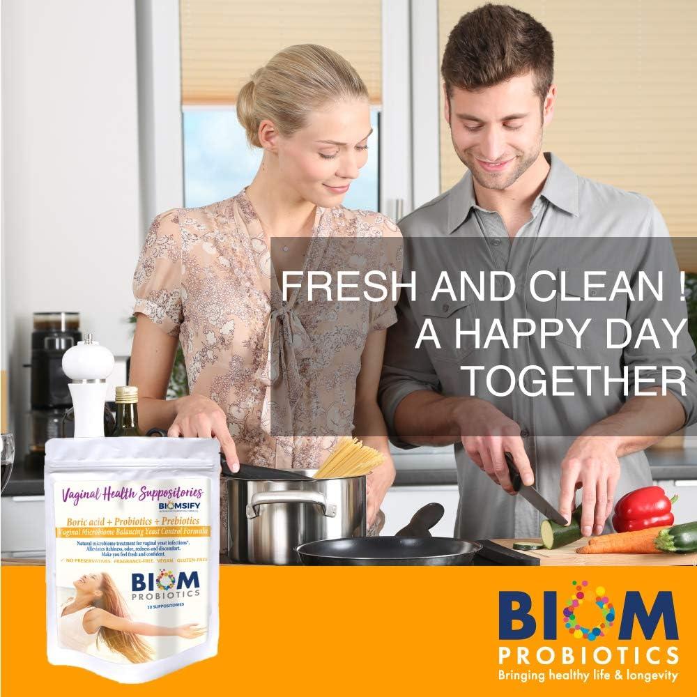 Biom Probiotics & Prebiotics Suppositories for Feminine Health | Vegan ...