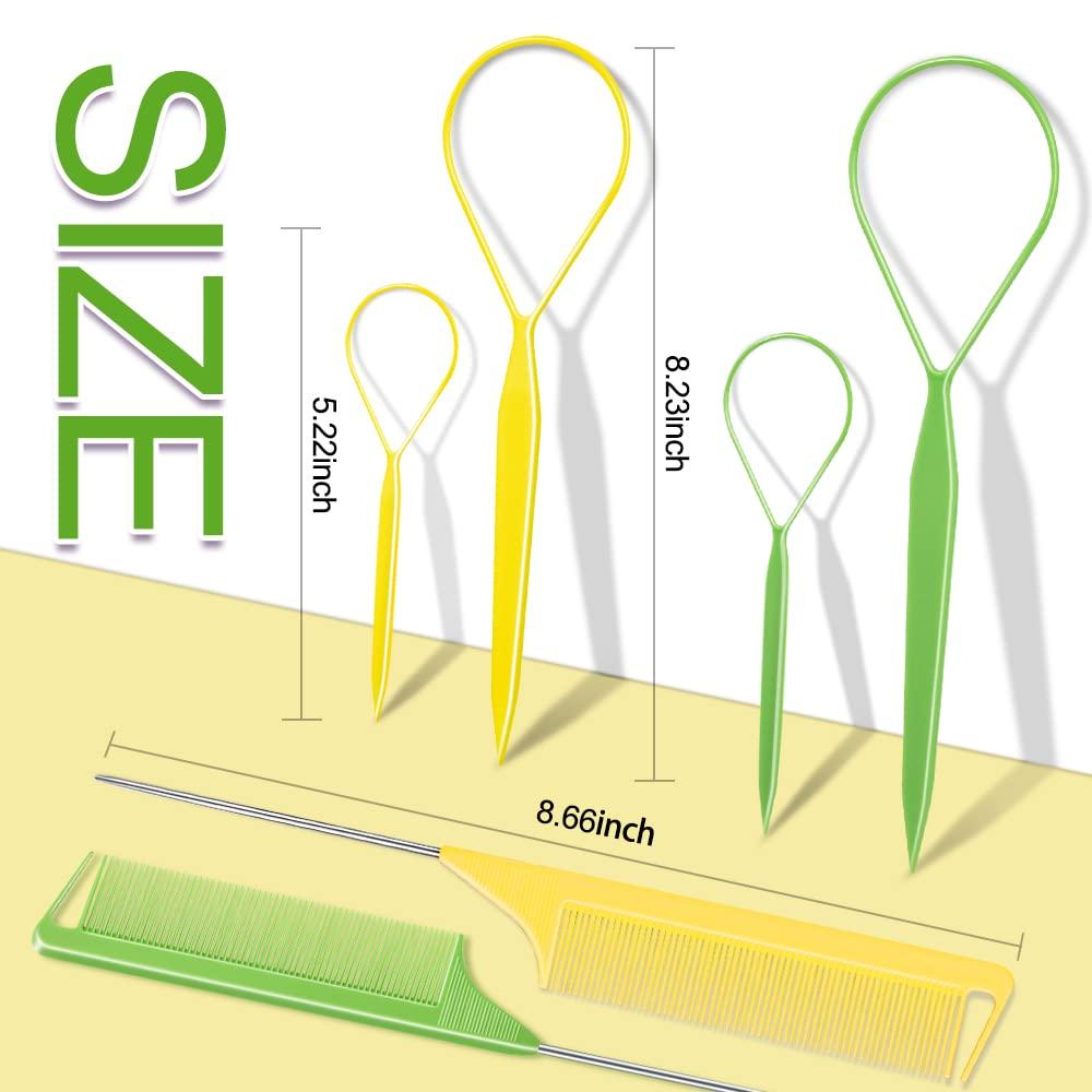 Topsy Hair Tail Tools TsMADDTs 6-Pack Hair Loop Tool Set with French ...