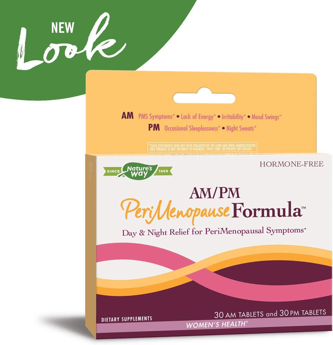 Nature's Way AMPM PeriMenopause Formula - Hormone-Free Relief Tablets ...