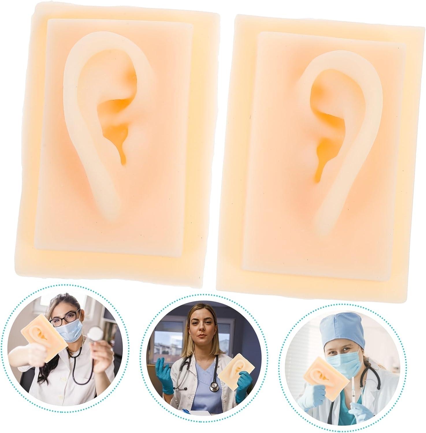 Healifty Silicone Human Ear Massage Tools - 1 Pair | Flexible Ear ...