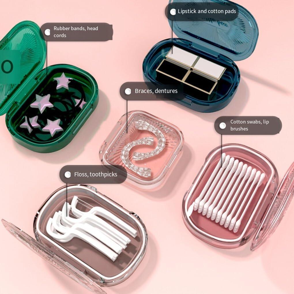 Allayu Portable Dental Case Retainer Braces Storage Box Seal Plastic ...