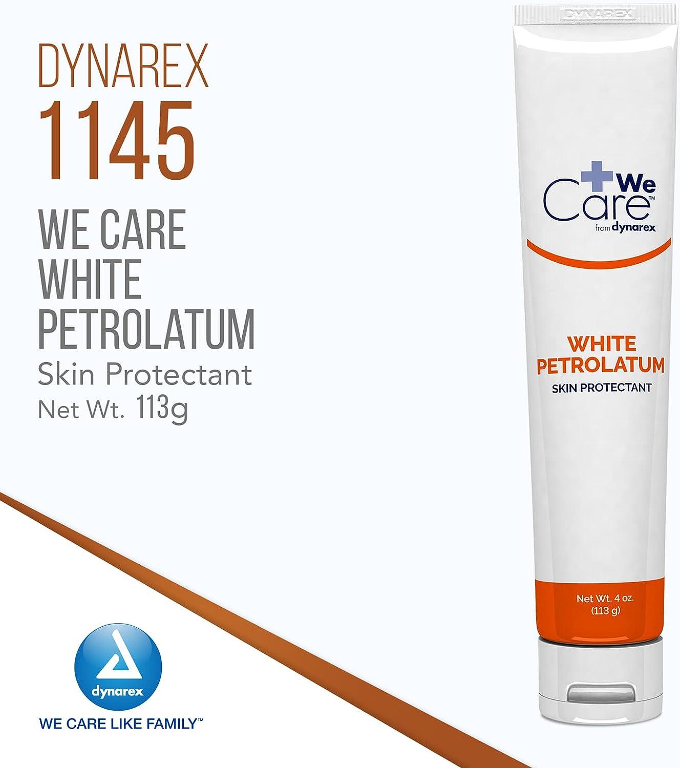 Dynarex White Petroleum Jelly 4 oz. Tubes - Soothes Dry, Damaged Skin ...